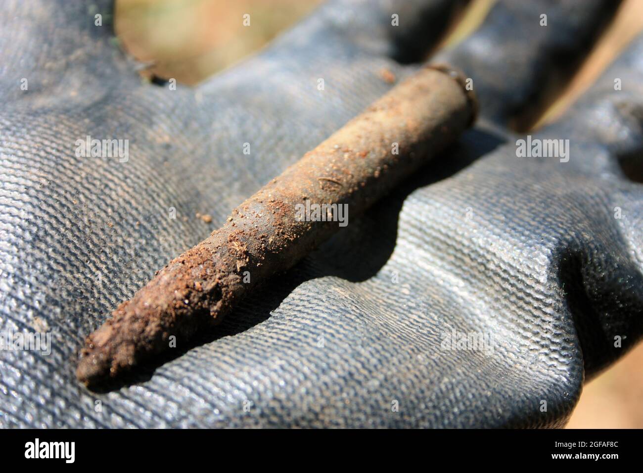 ancient rusty WWII bullets found they are a memory of history and a ...