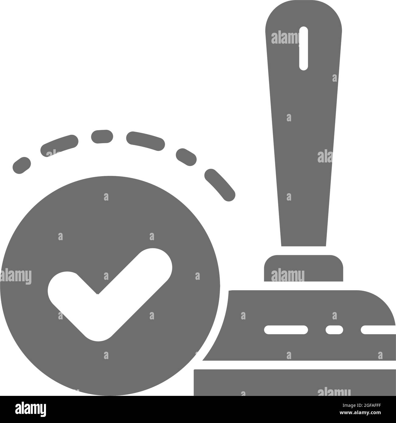 Approved, check mark stamp, verification, validation, quality control ...