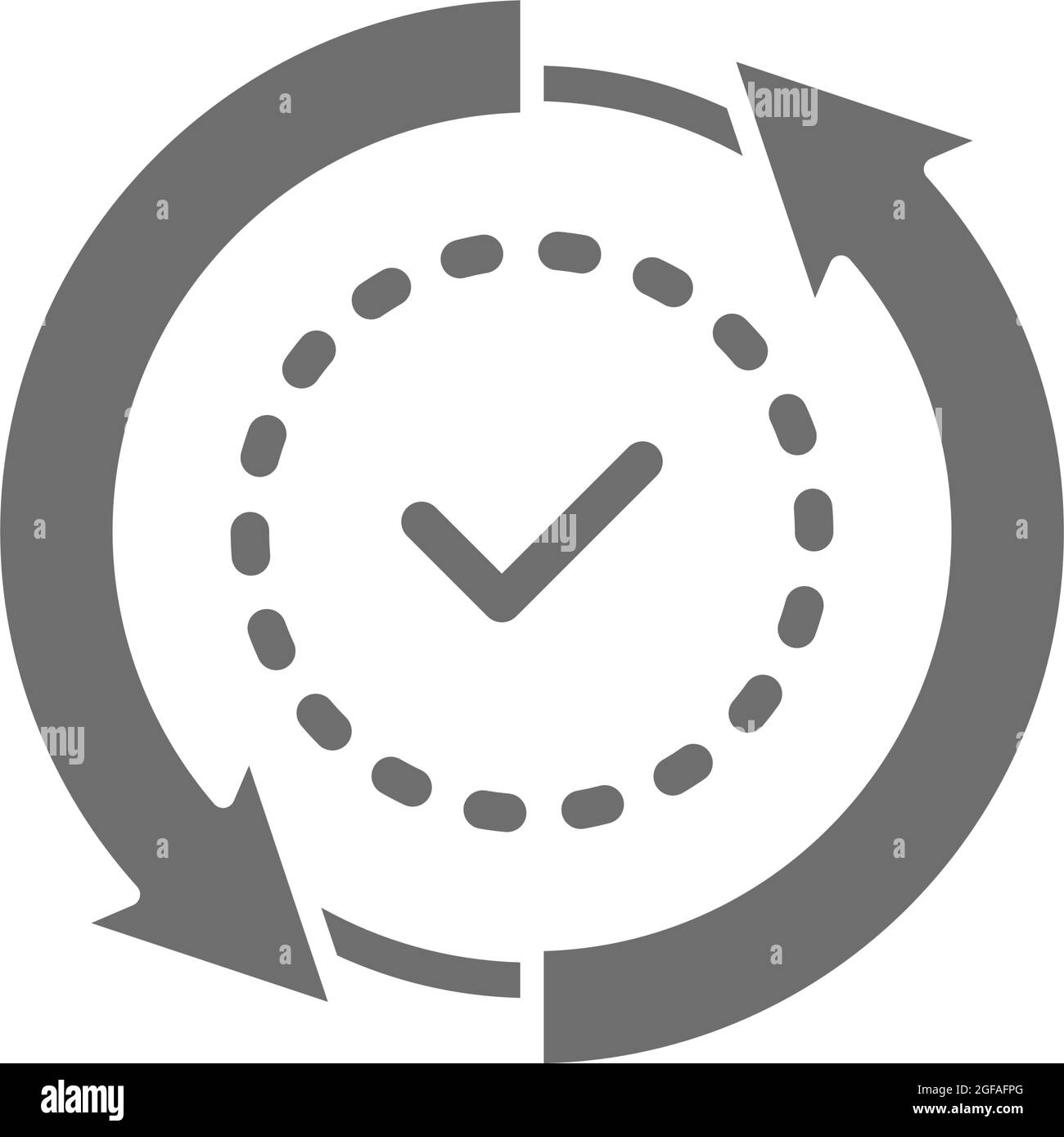 Check mark verified, checklist button, tick grey icon Stock Vector ...