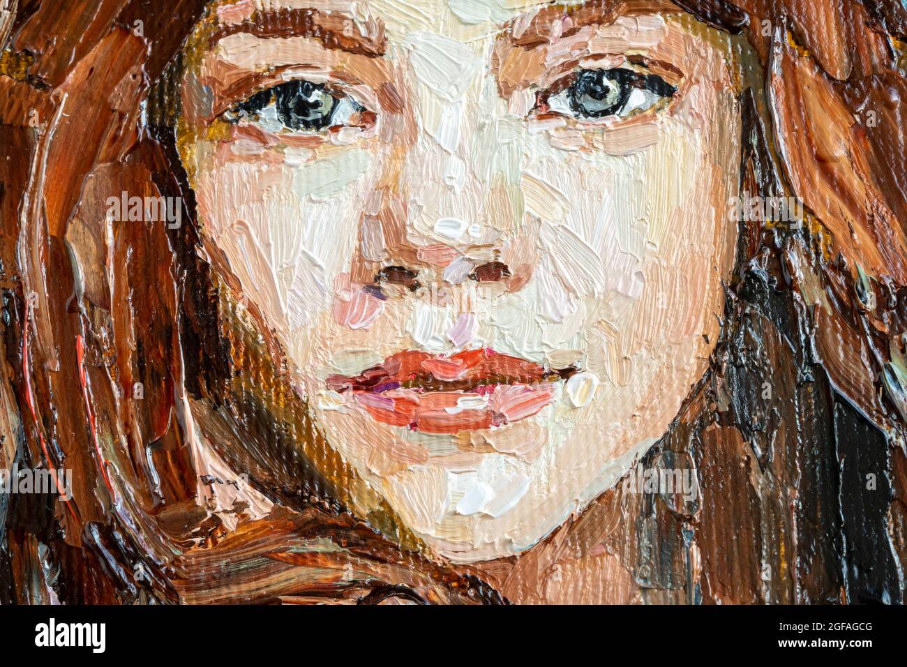 Close-up portrait of a girl Stock Photo - Alamy