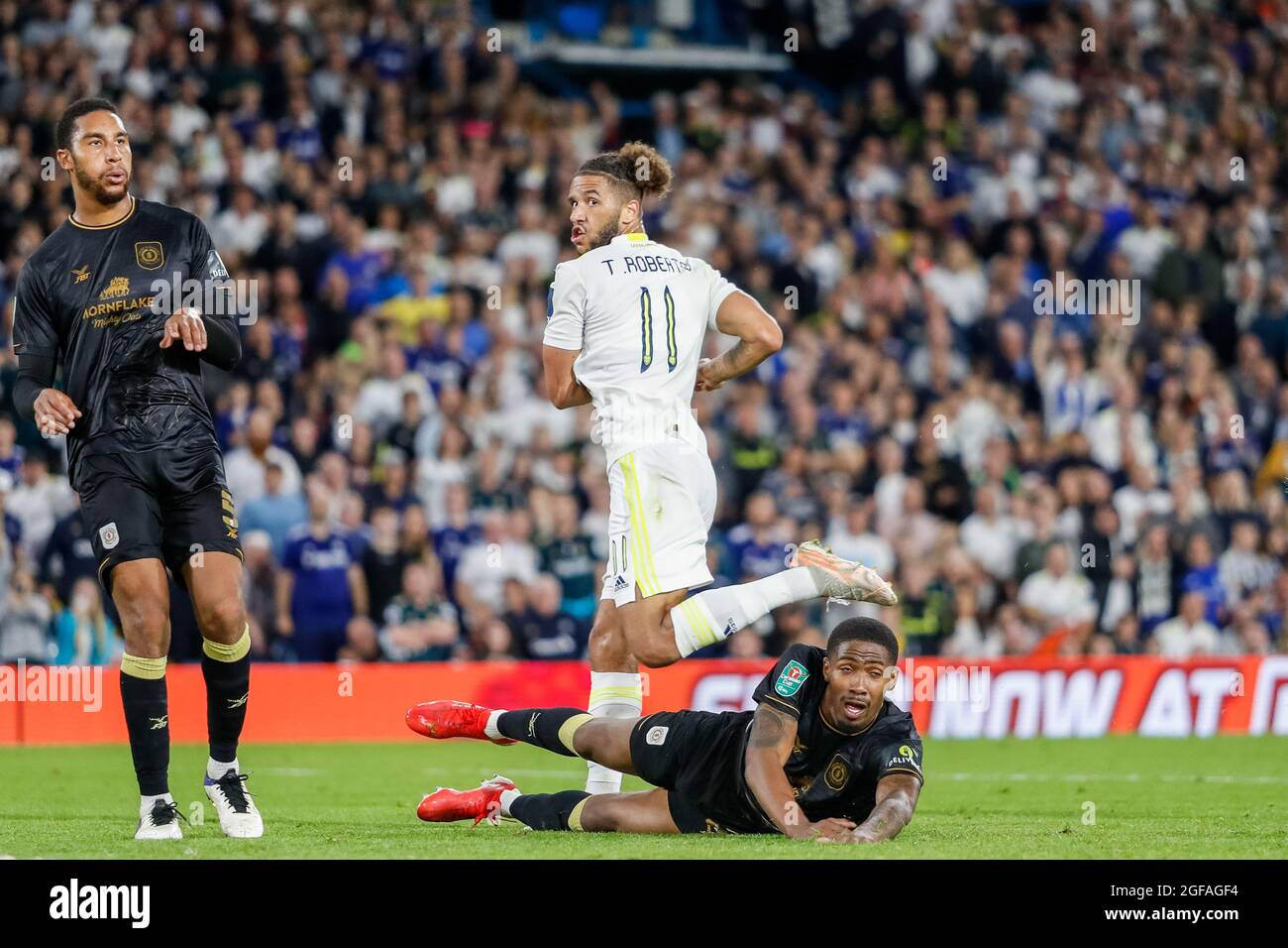 Tyler Roberts #11 of Leeds United in action during the game Stock Photo ...