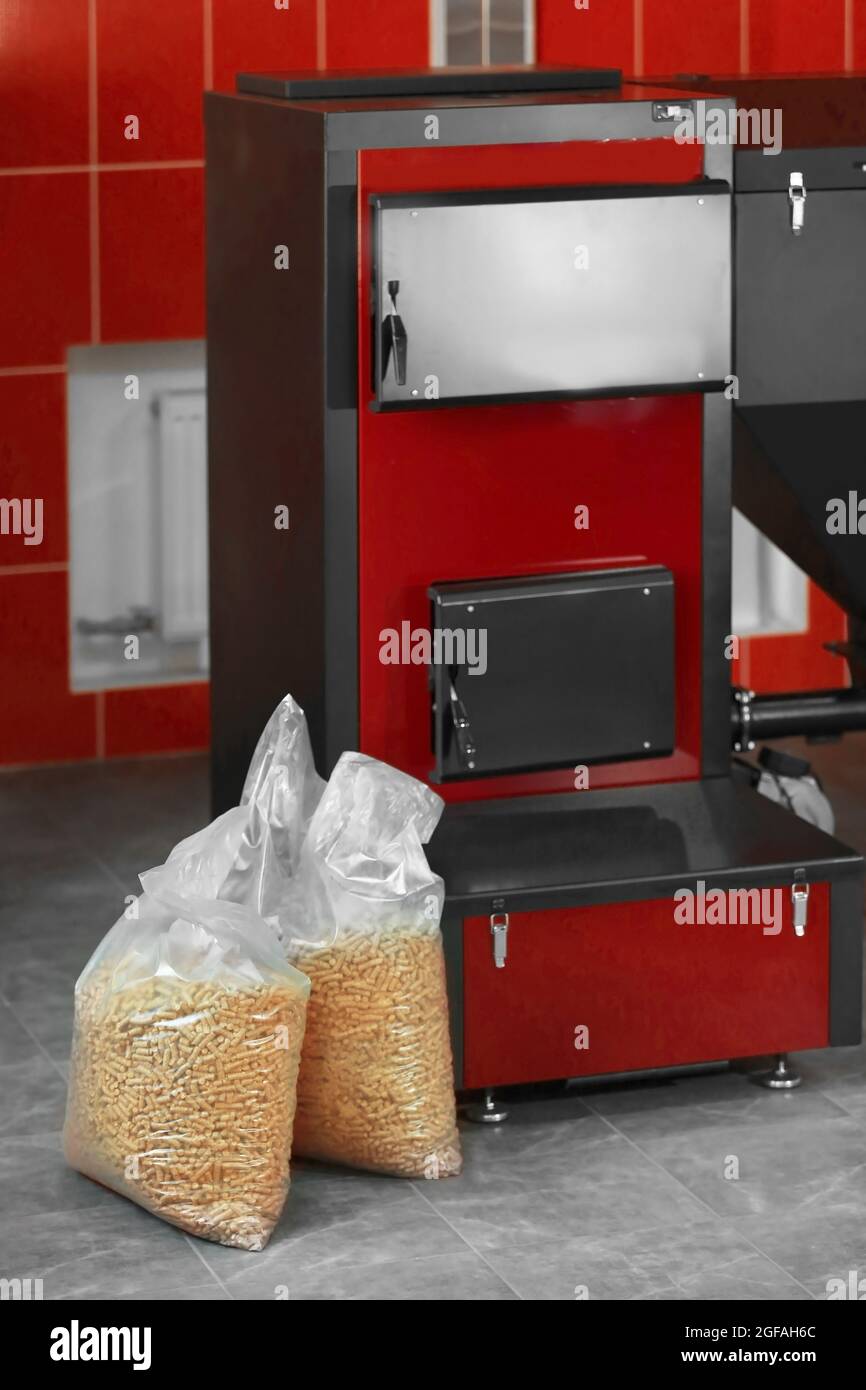 Pellet heating system hi-res stock photography and images - Alamy