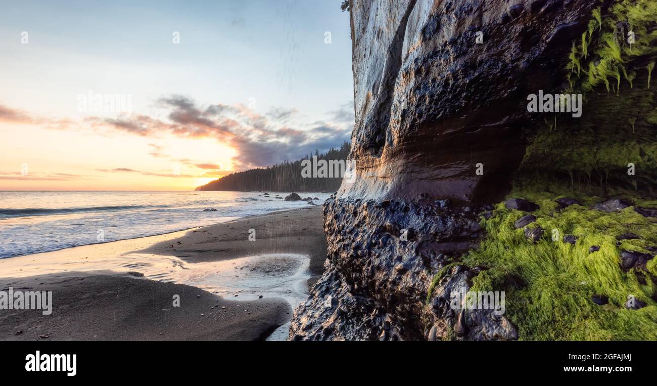 Mystic beach waterfall hi-res stock photography and images - Alamy