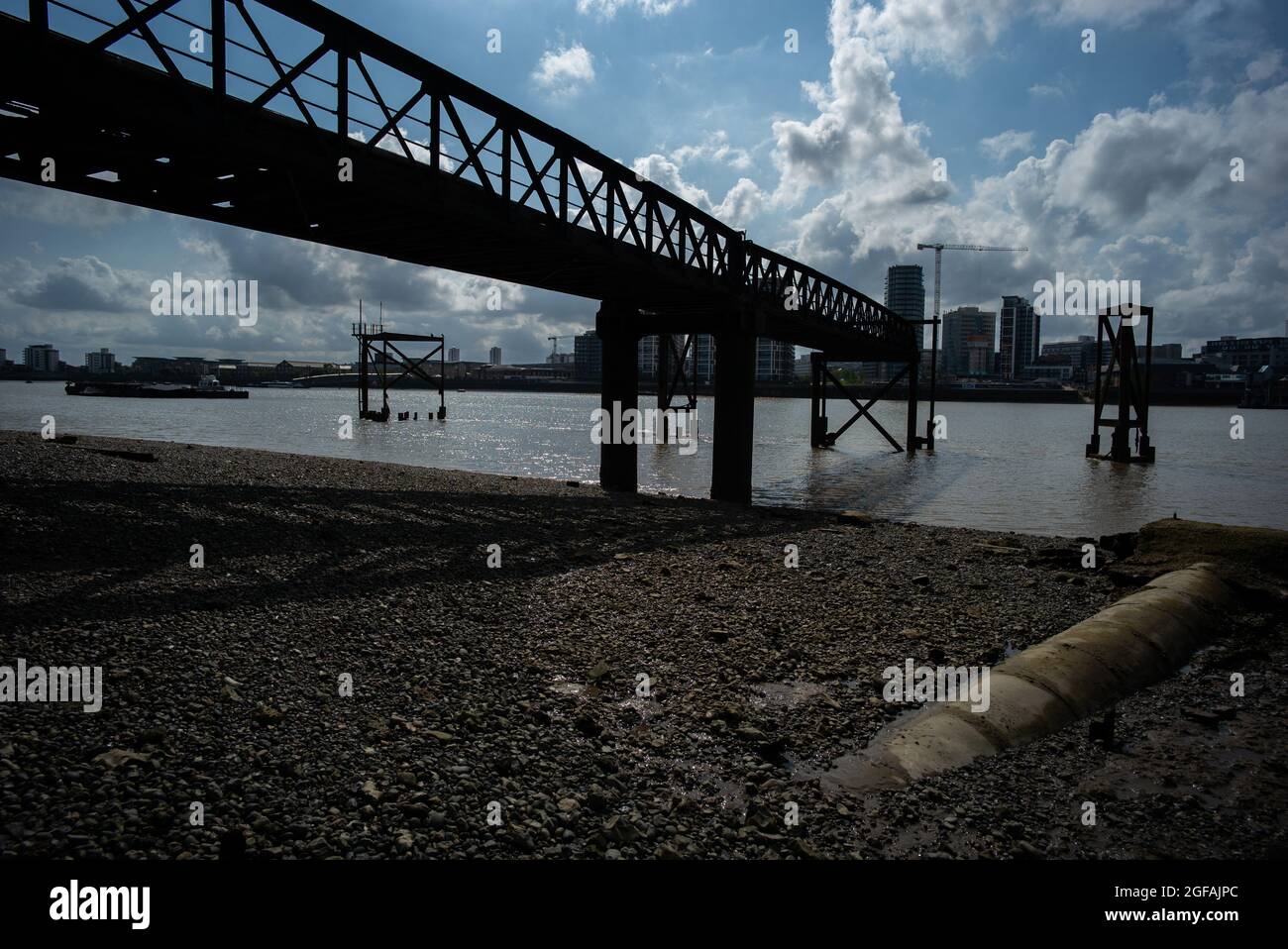 Woolwich Old Pier Stock Photo - Alamy