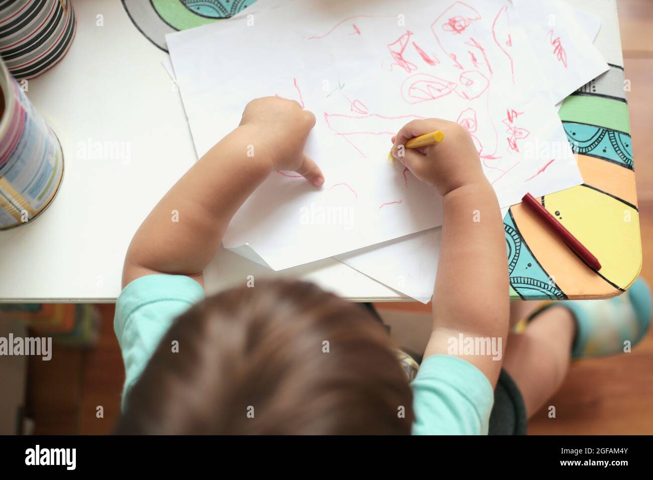 Table top view drawing hi-res stock photography and images - Alamy