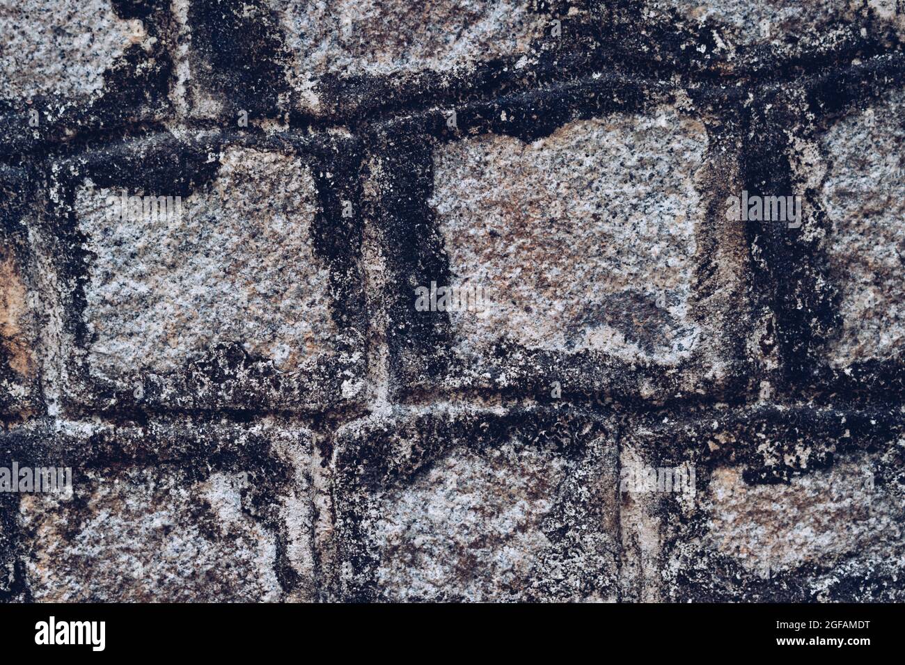 Old Temple wall. Rectangular cut out marble granite brick real surface ...