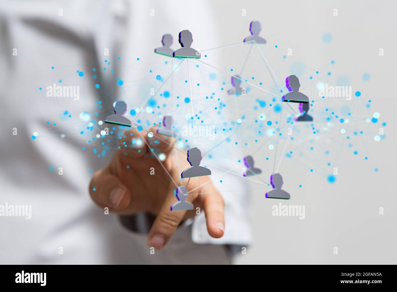 Illustration of conference teamwork connection digital concept Stock ...