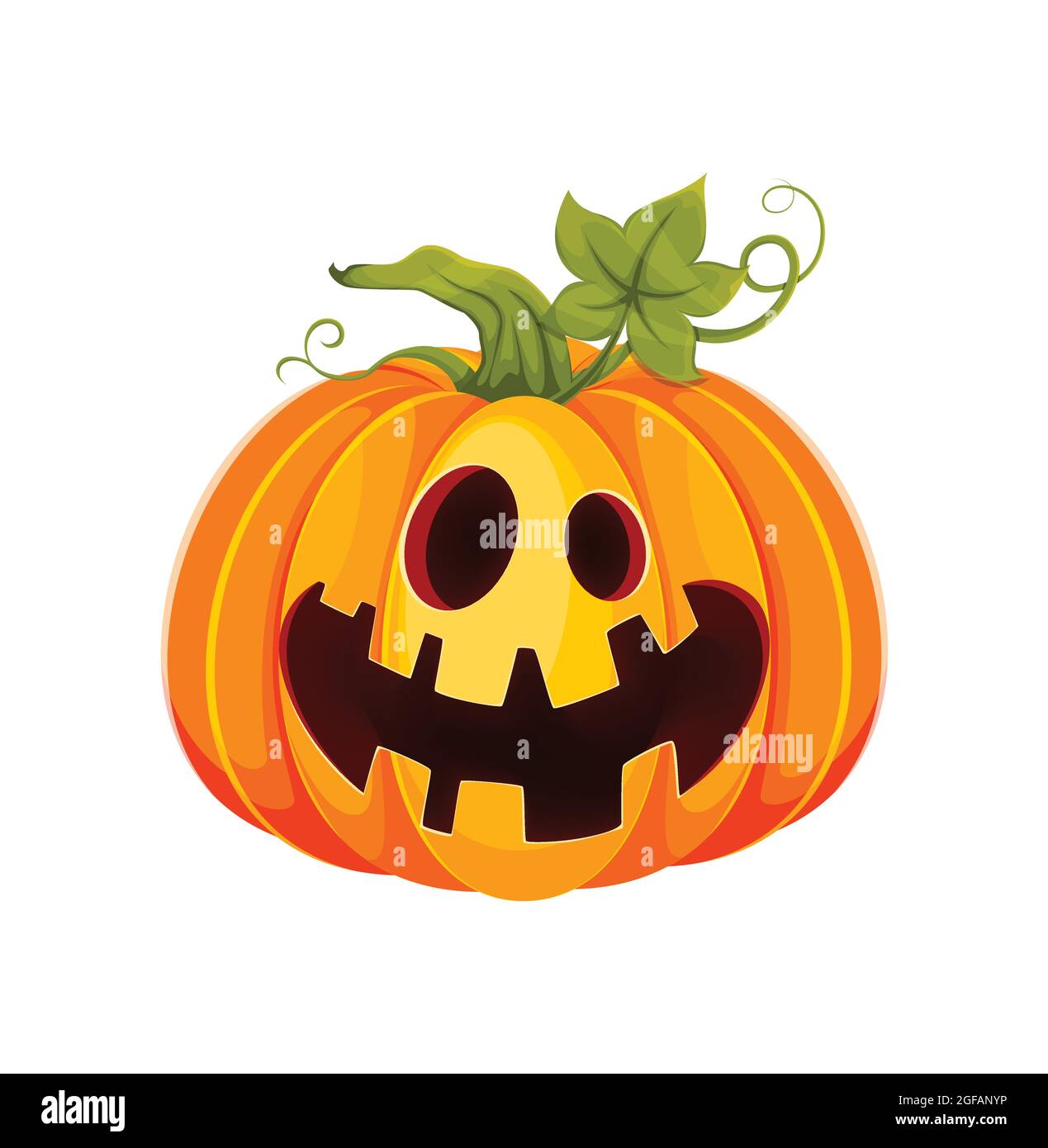 Happy Jack O Lantern Clip Art Yellow Jack O Lantern Flat PNG & SVG