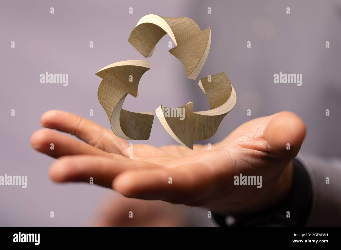 3D rendering of recycling - ecology Stock Photo - Alamy