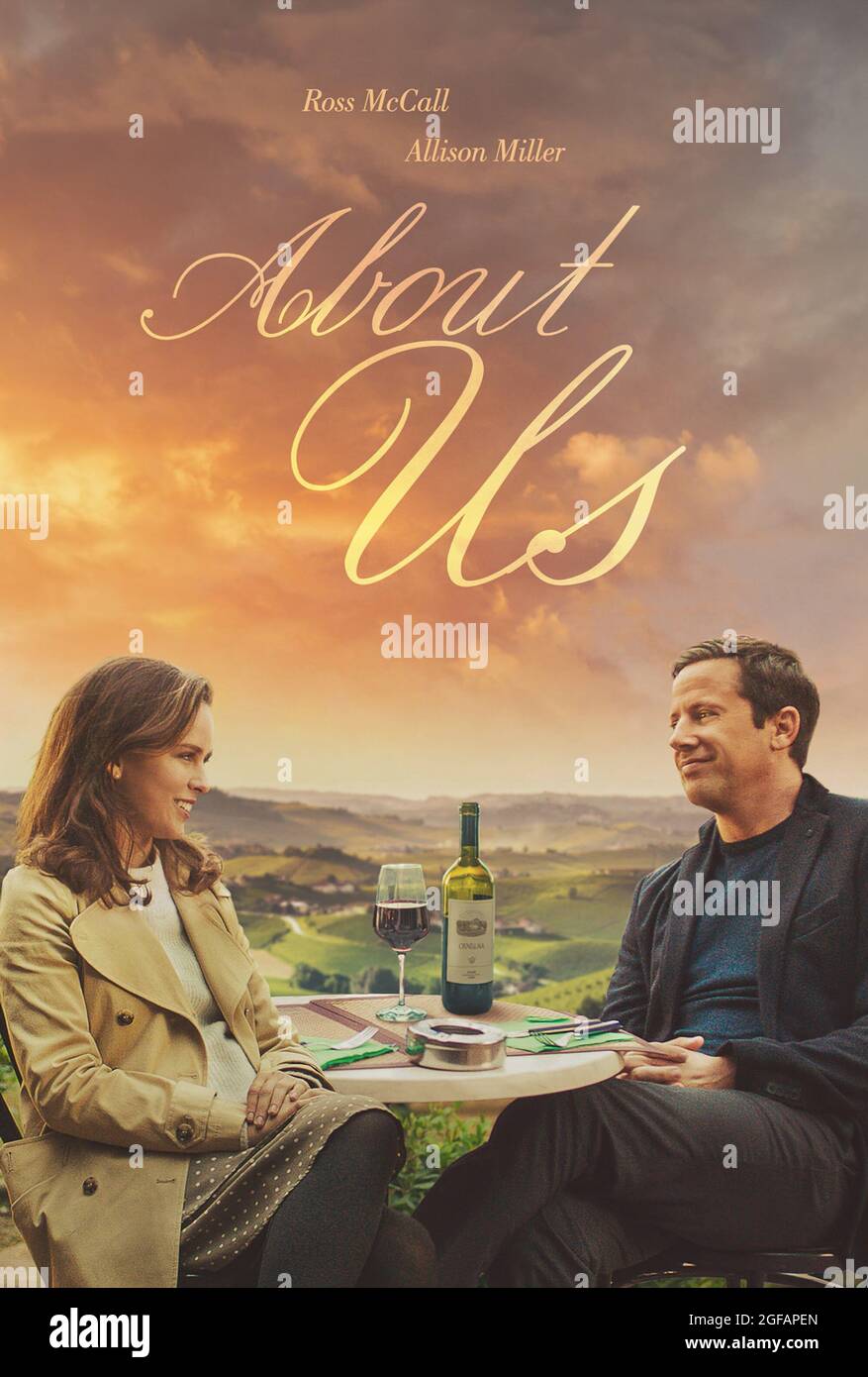 ABOUT US, poster, from left: Allison Miller, Ross McCall, 2021. © Vargo ...