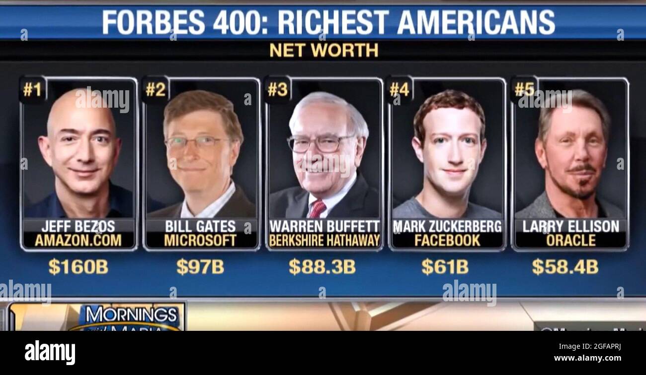 THE BIG SCARY S' WORD, from left: Jeff Bezos, Bill Gates, Warren ... THE BIG SCARY S' WORD, from left: Jeff Bezos, Bill Gates, Warren ...