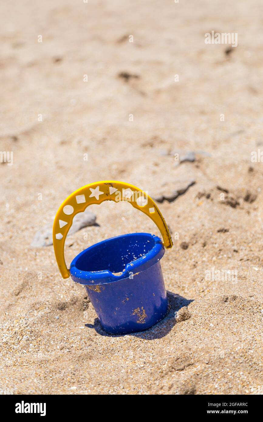 Blue pail hi-res stock photography and images - Alamy