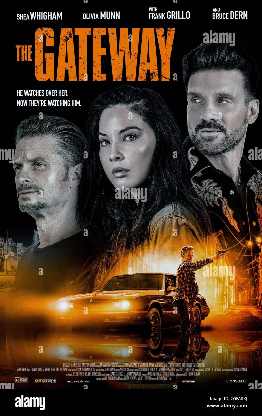 THE GATEWAY, poster, from left: Shea Whigham, Olivia Munn, Frank Grillo ...