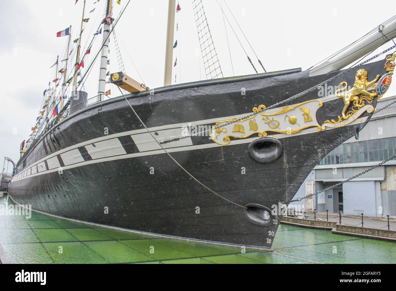 BRISTOL, UNITED KINGDOM - Aug 07, 2012: The museum ship of Brunel's SS ...