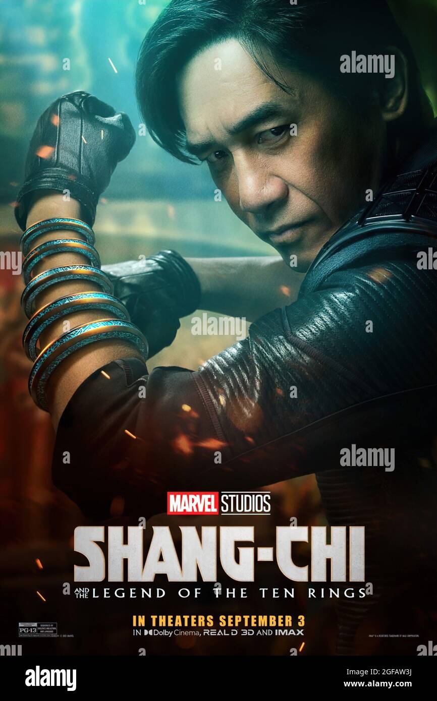 SHANG-CHI AND THE LEGEND OF THE TEN RINGS., US character poster, Tony ...