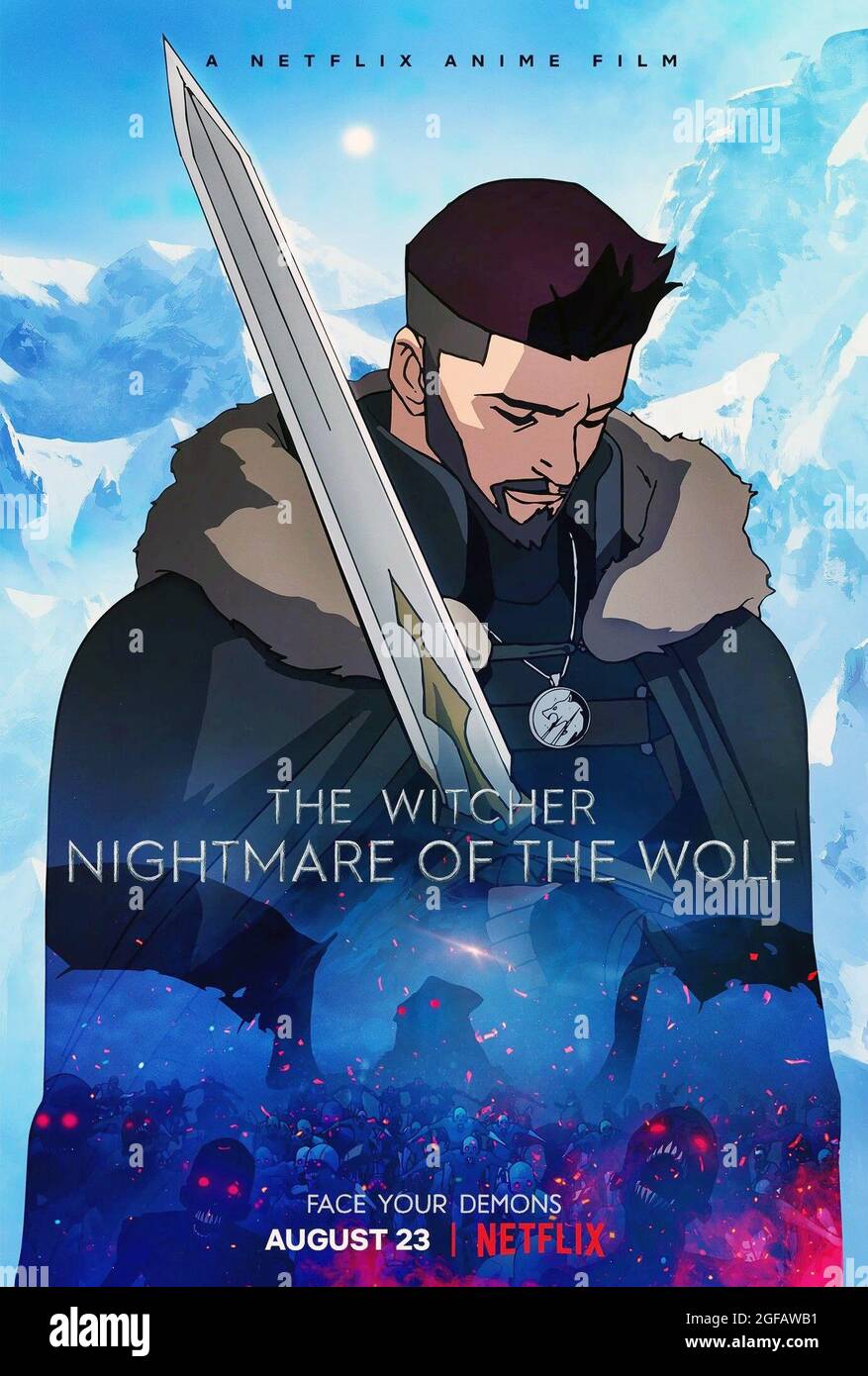 THE WITCHER: NIGHTMARE OF THE WOLF, US poster, Vesemir (voice: Theo ...