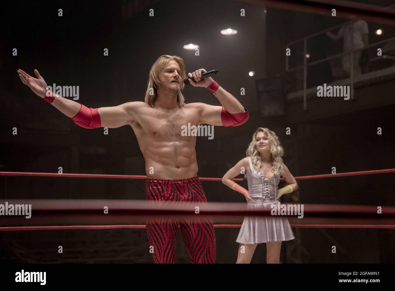 HEELS, from left: Alexander Ludwig, Kelli Berglund, Kayfabe', (Season 1 ...