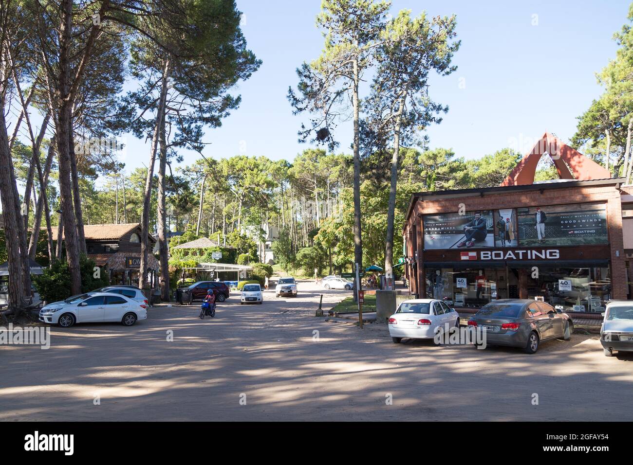 Carilo city downtown. A beautiful little town near the sea without ...