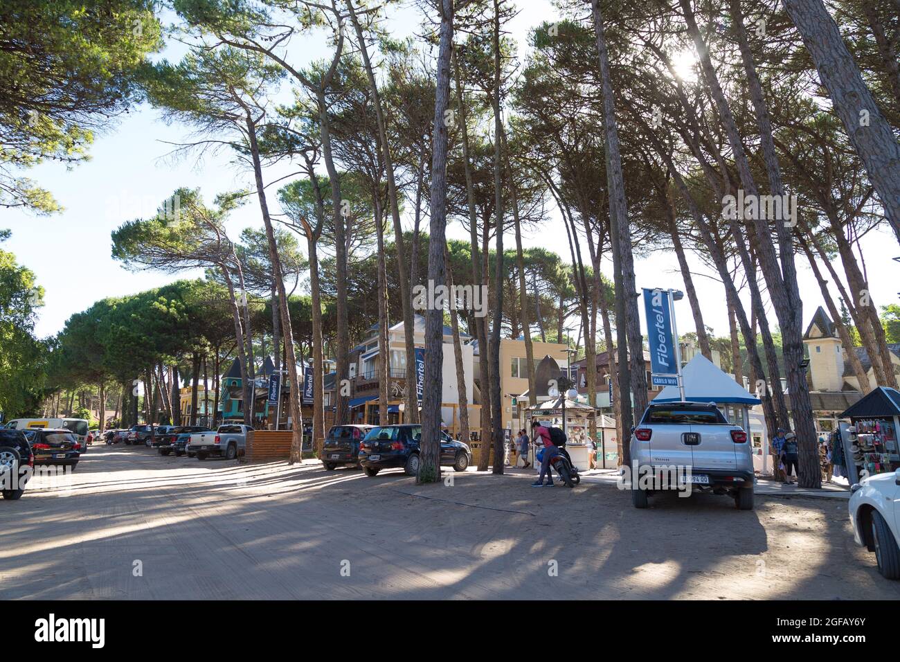 Carilo city downtown. A beautiful little town near the sea without ...