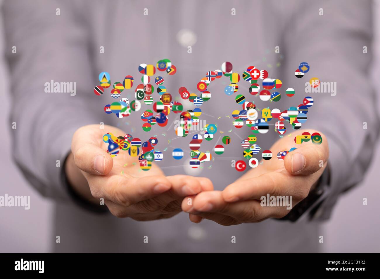 Country flags round hi-res stock photography and images - Alamy