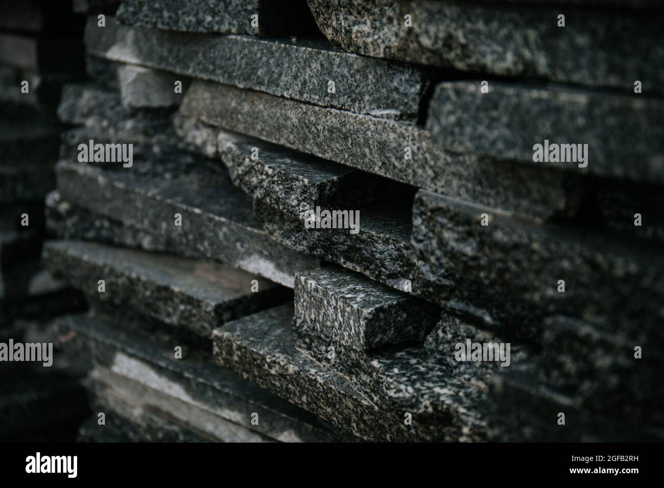 Black flagstones as building materials Stock Photo - Alamy