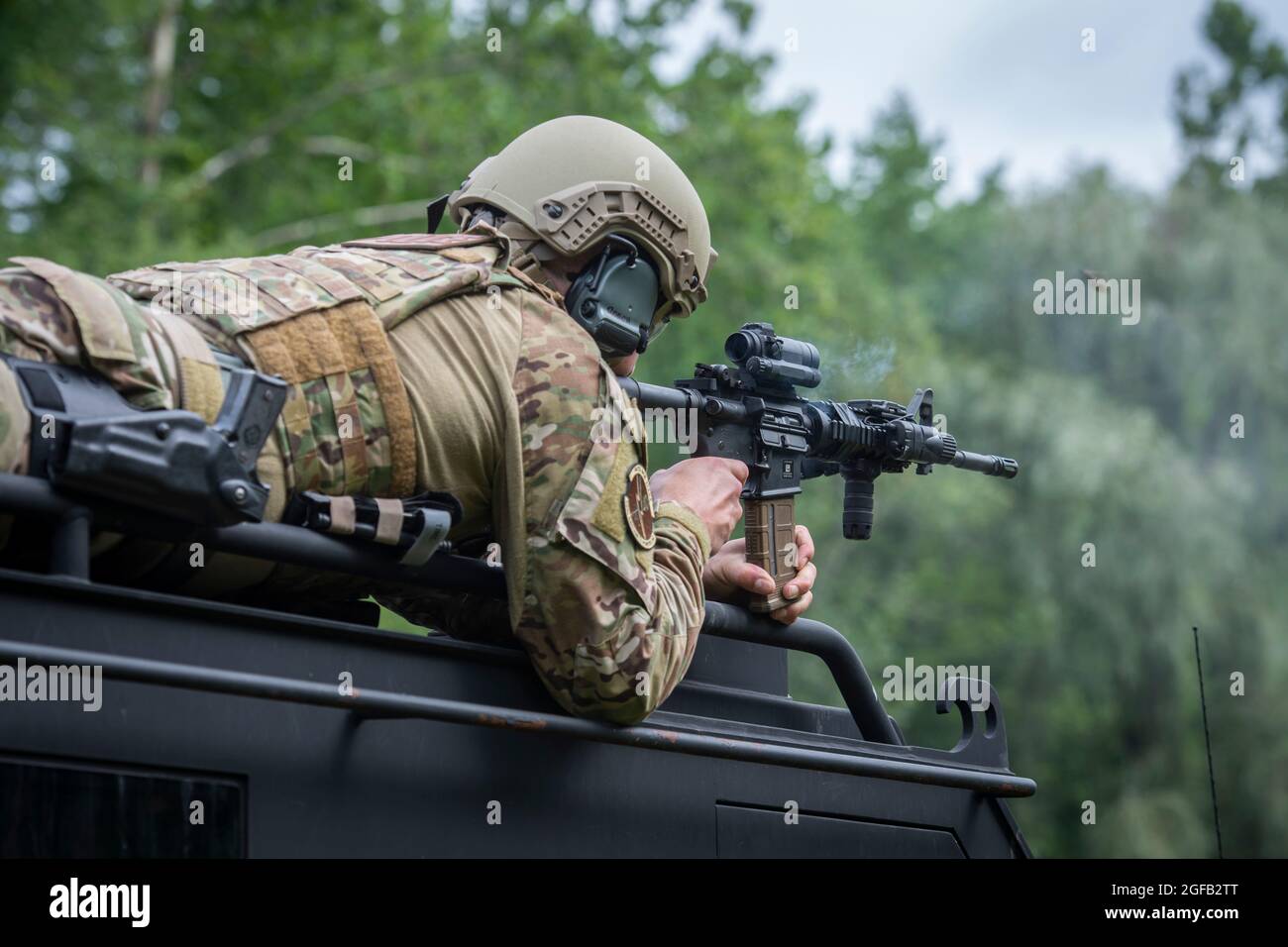 U.S. Air Force Staff Sgt. Adam Roach, 103rd Security Forces Squadron ...