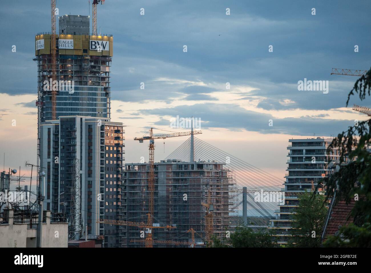 Picture of the construction site of Beograd na vodi, or Beograd ...