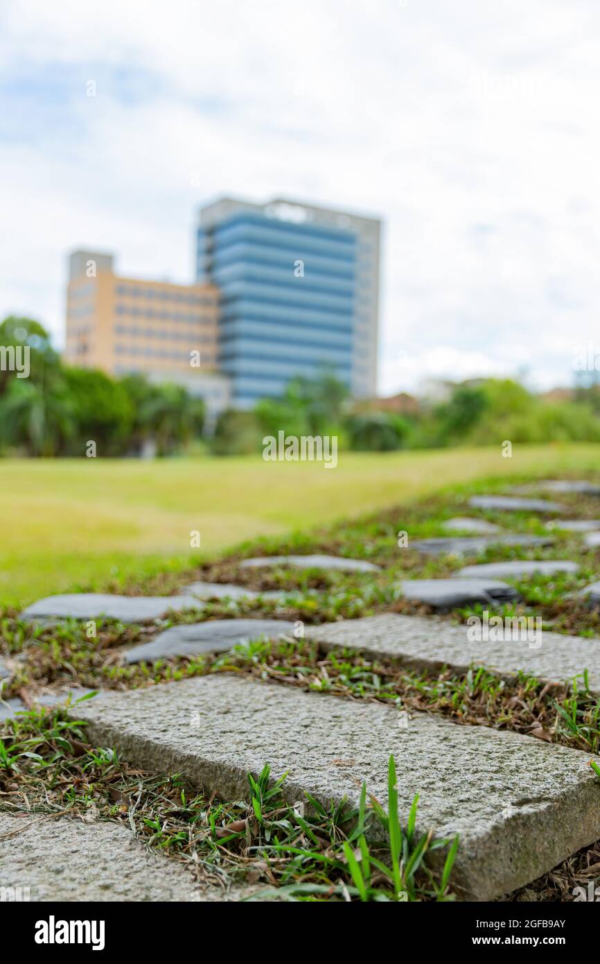 Exterior view of some building of National Taiwan University at Taipei ...