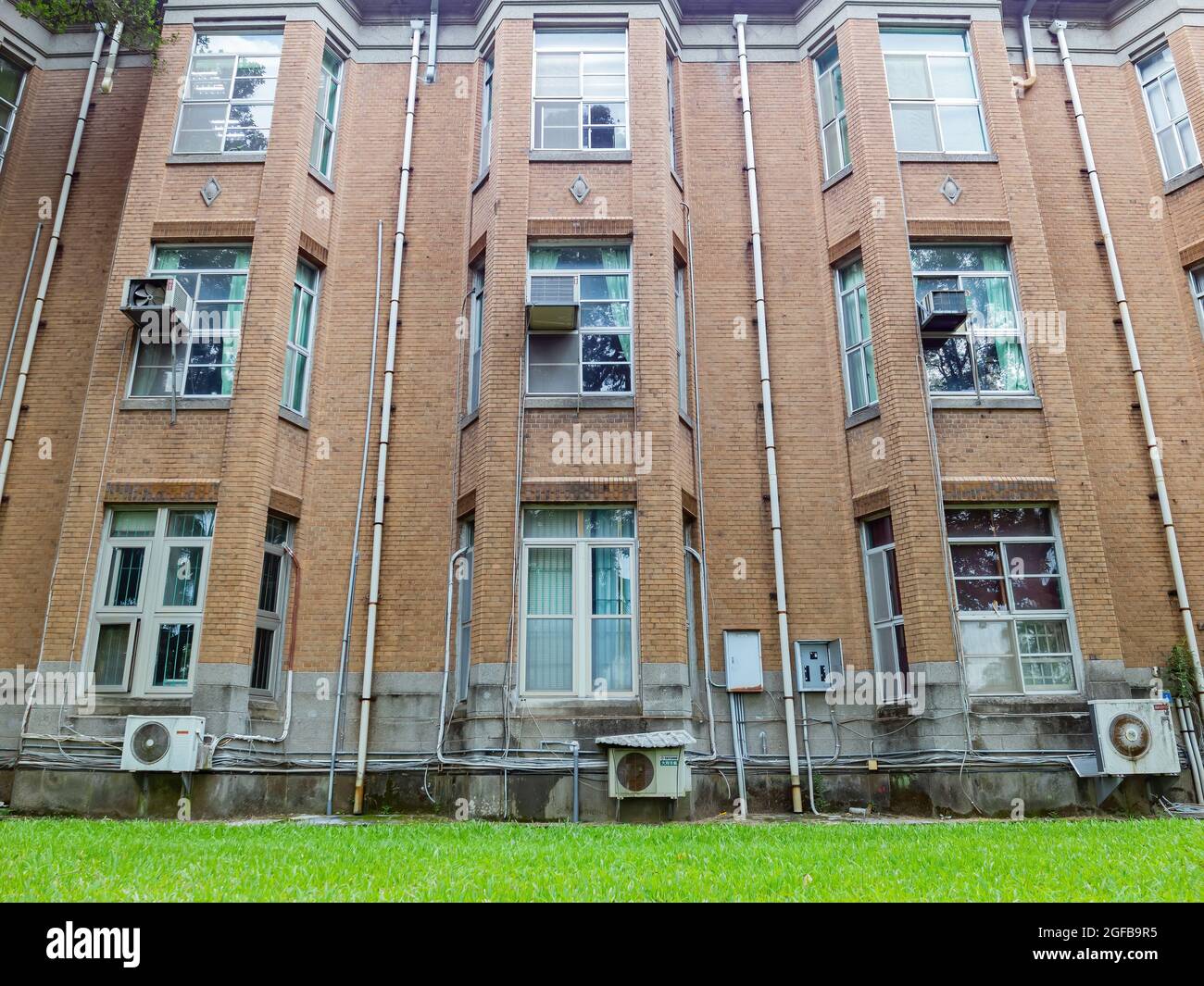 Exterior view of some building of National Taiwan University at Taipei ...