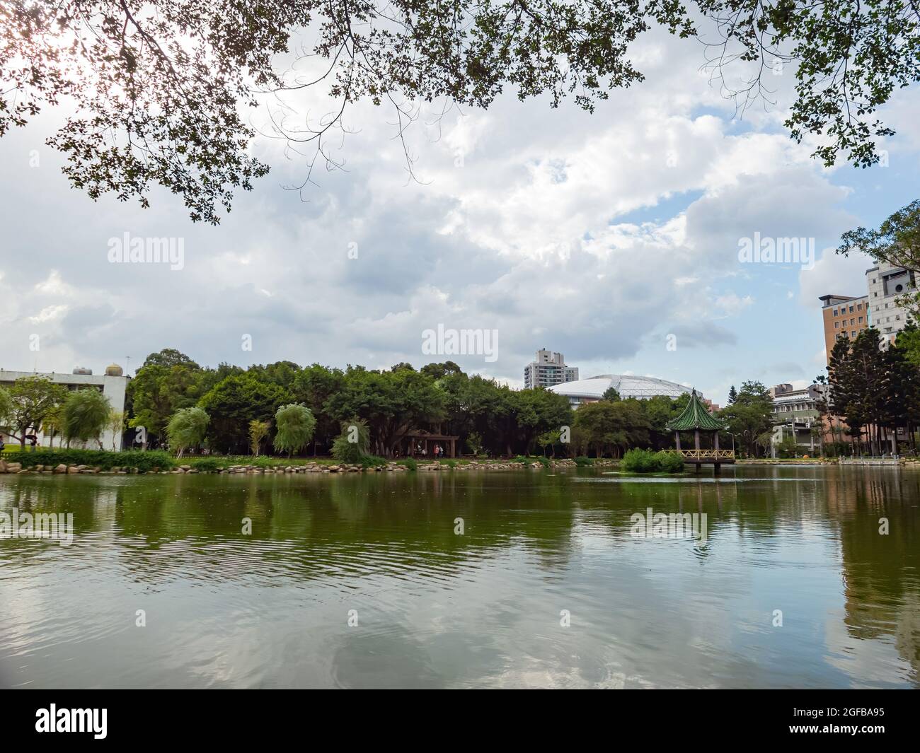 Exterior view of some building of National Taiwan University at Taipei ...