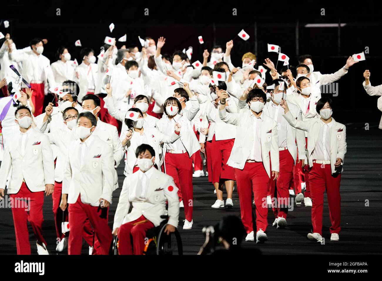 Japan team group, AUGUST 24, 2021 : Tokyo 2020 Paralympic Games Opening ...
