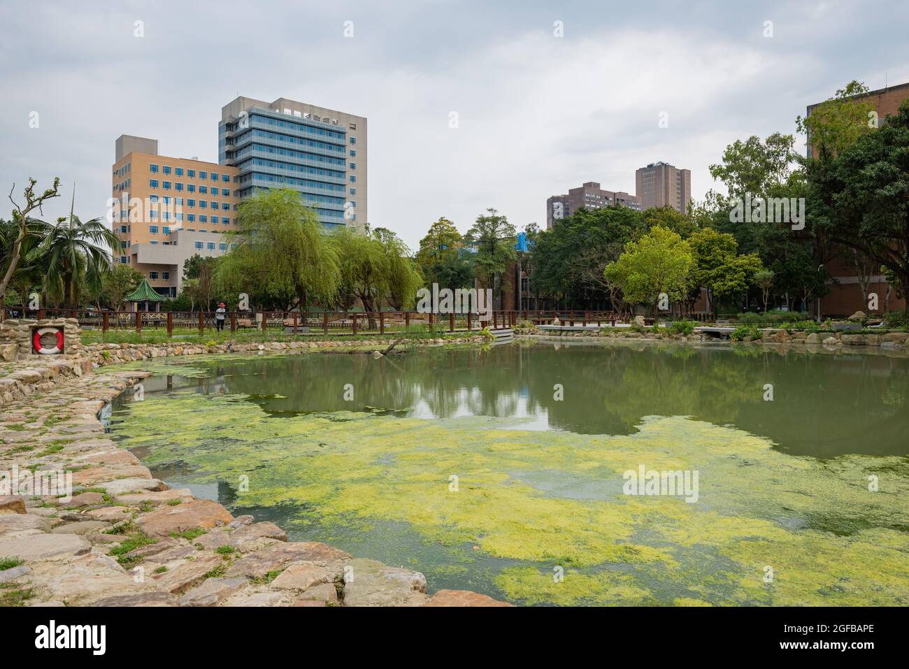 Exterior view of some building of National Taiwan University at Taipei ...