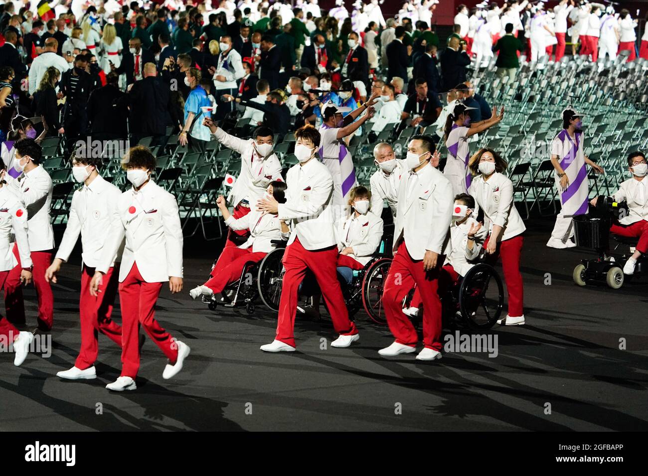 Japan team group, AUGUST 24, 2021 : Tokyo 2020 Paralympic Games Opening ...