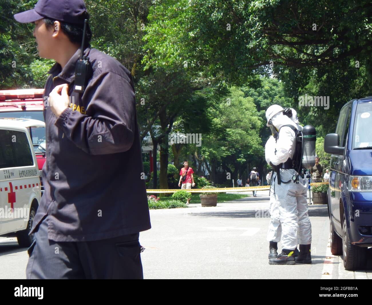 Fire drill practice hi-res stock photography and images - Alamy