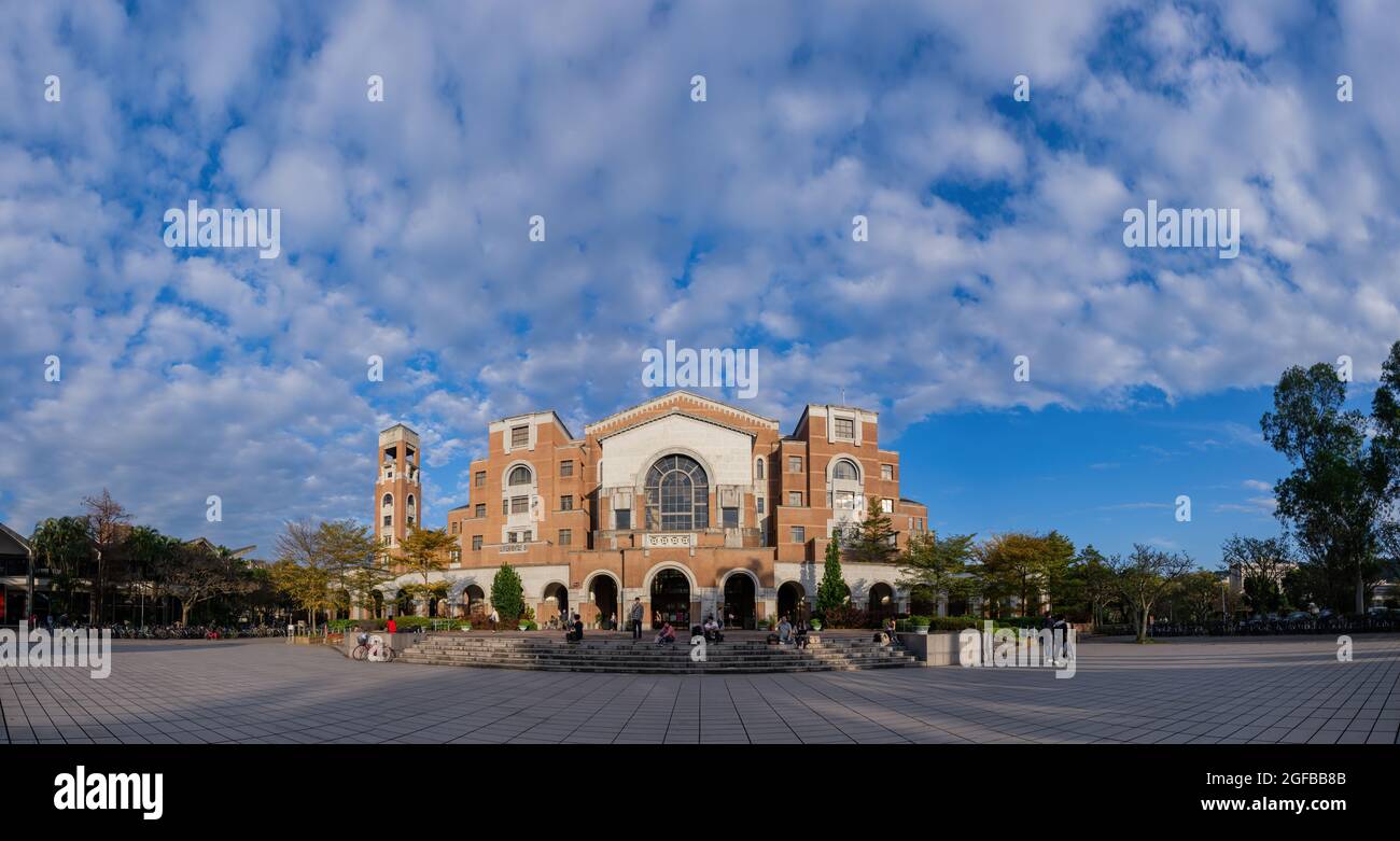 Taipei, FEB 13, 2012 - Afternoon view of the Main Library of National ...