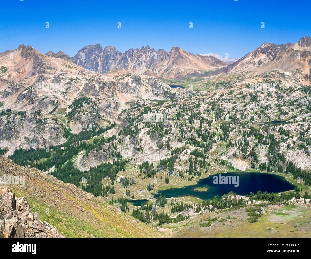 beartooth range (left to right-mount fox, wolf mountain, sawtooth ...