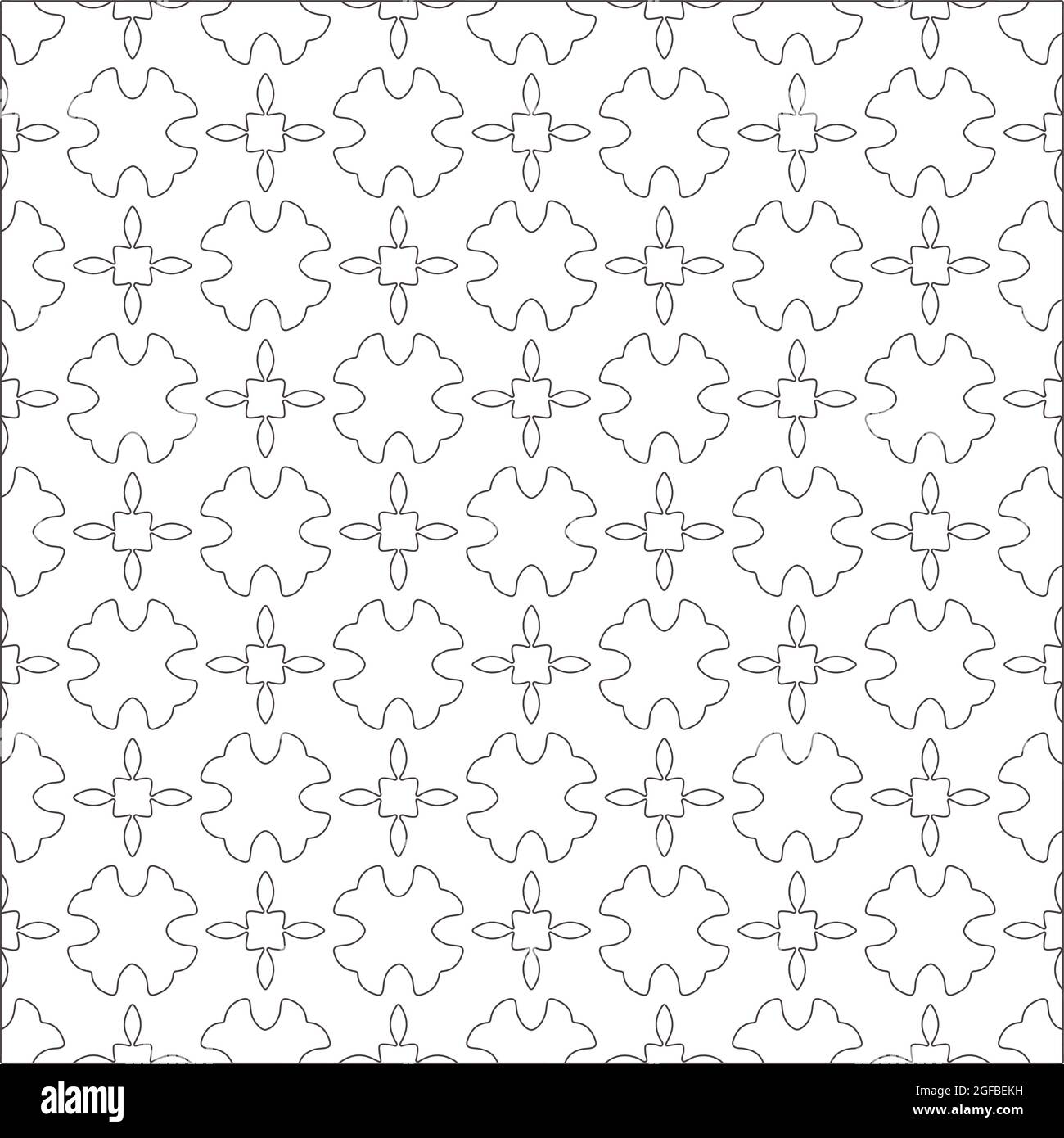 Vector pattern with symmetrical elements . Repeating geometric tiles ...