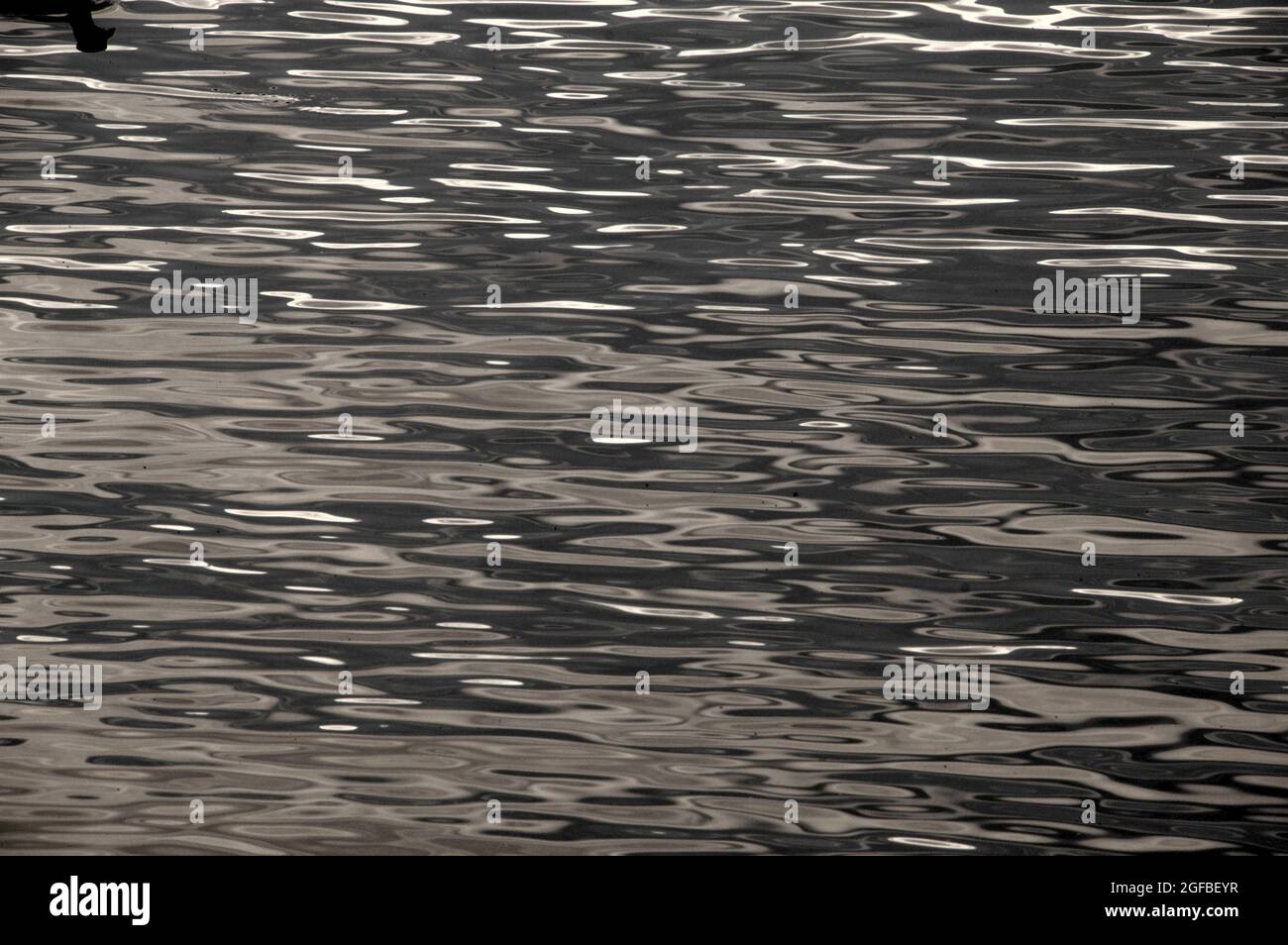 Texture of ripples on the water of Lake Walen Stock Photo - Alamy