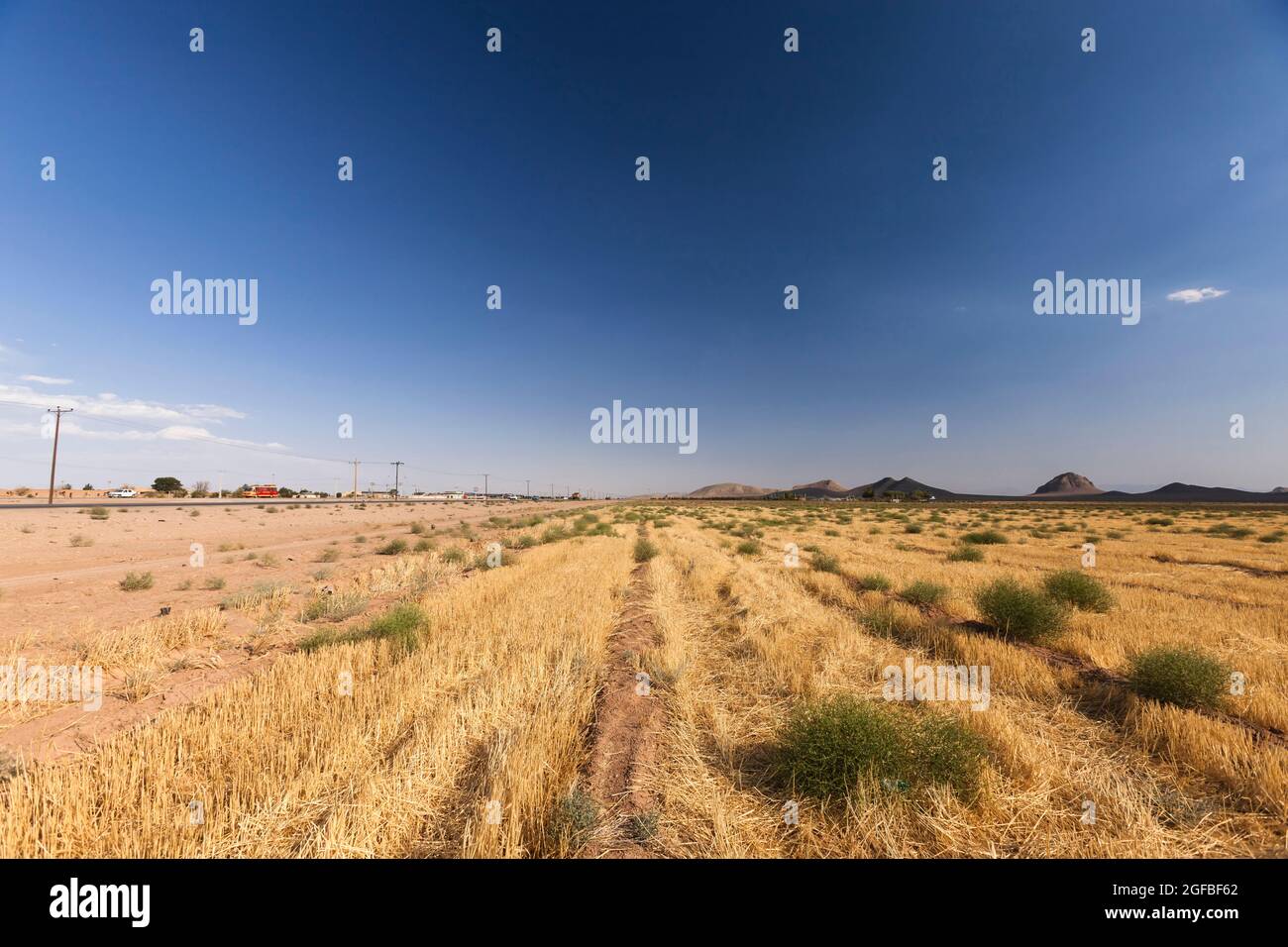 Mountains and fields of highland, northern suburb of Isfahan(Esfahan ...
