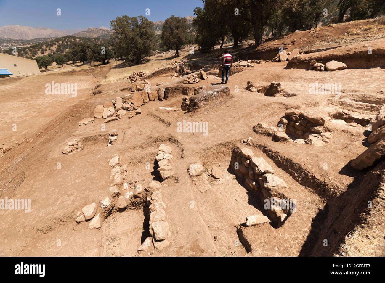 Ruins of ancient necropolis, before Achaemenid age, Yasuj, Kohgiluyeh ...