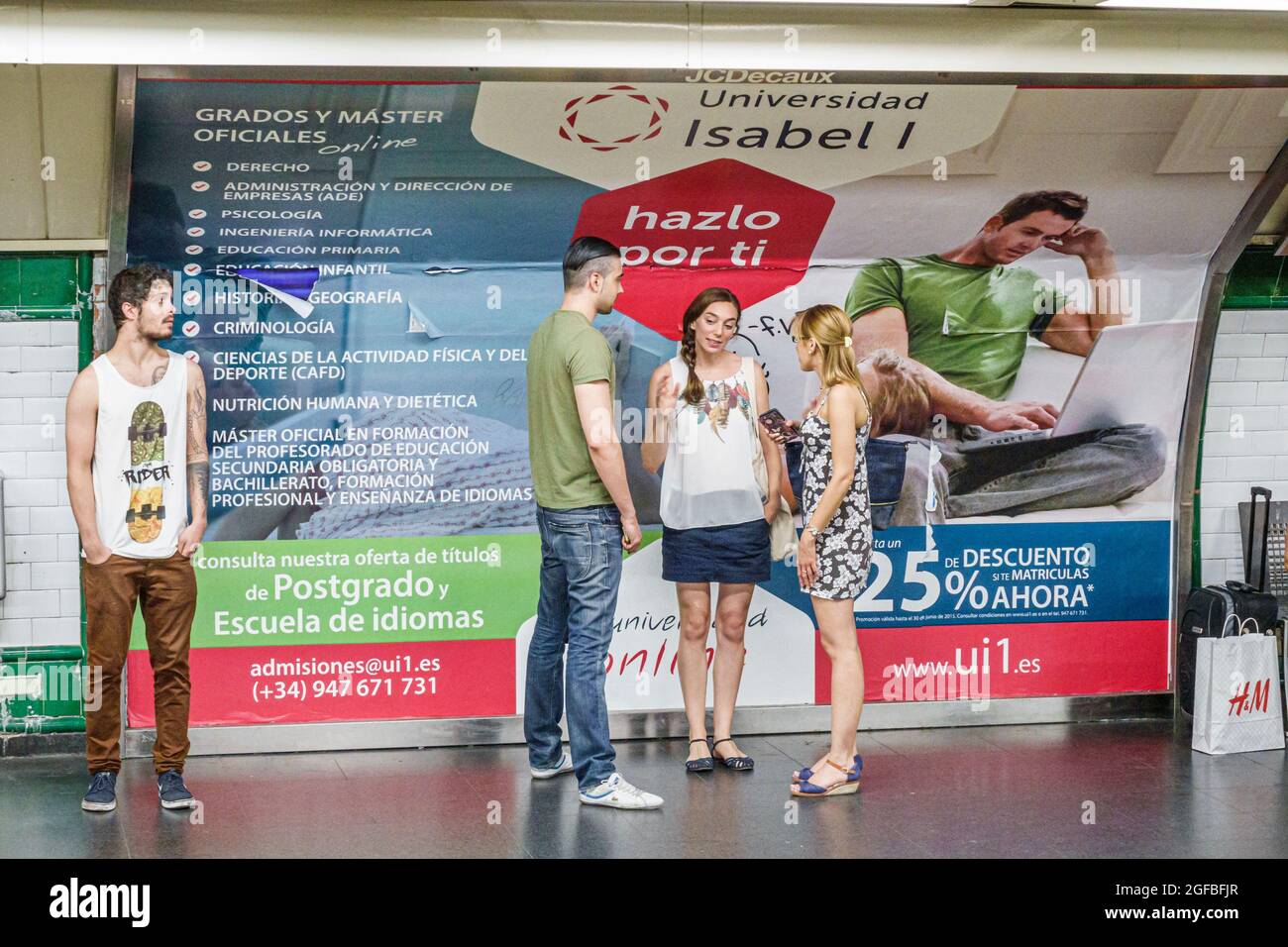 Madrid Spain,Hispanic Chamberi,Alonzo Martinez Metro Station subway ...