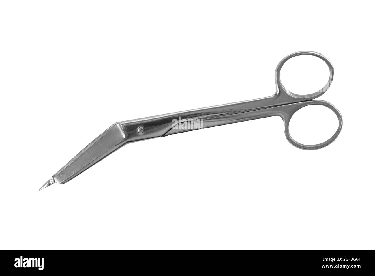 Medical clamp on a white background Stock Photo - Alamy