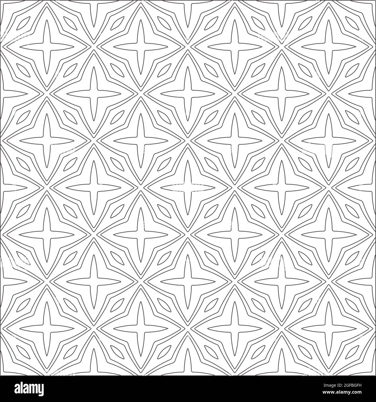 Vector pattern with symmetrical elements . Repeating geometric tiles ...