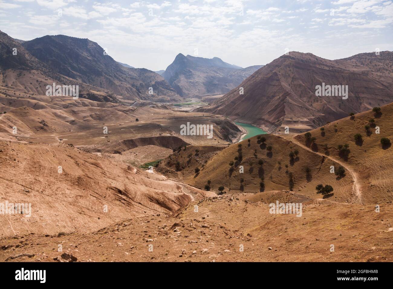 Karun river, Zagros mountains, presumed ancient "Persian Royal Road ...