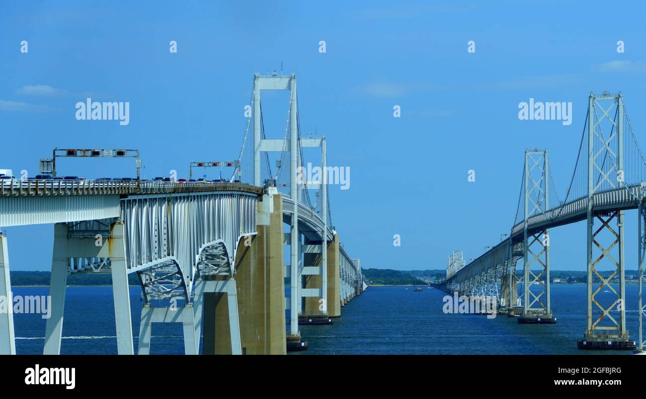 Maryland, U.S - August 15, 2021 - The view of Route 301 on Harry W Nice ...