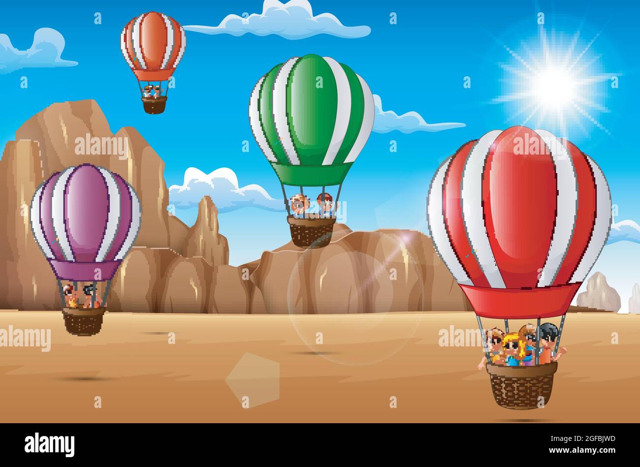 Recreation in the desert Stock Vector Images - Alamy