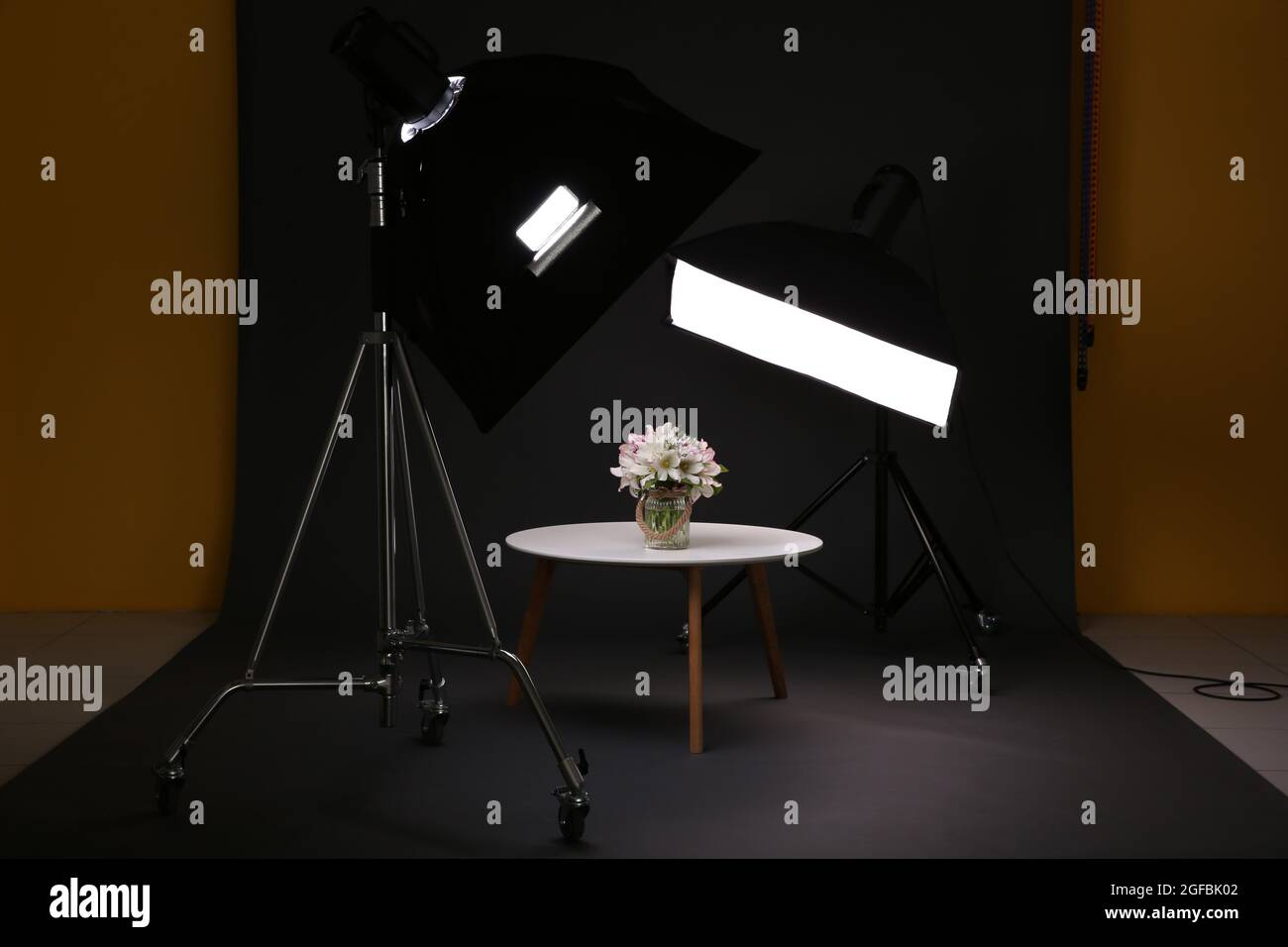 Interior of professional photo studio Stock Photo - Alamy