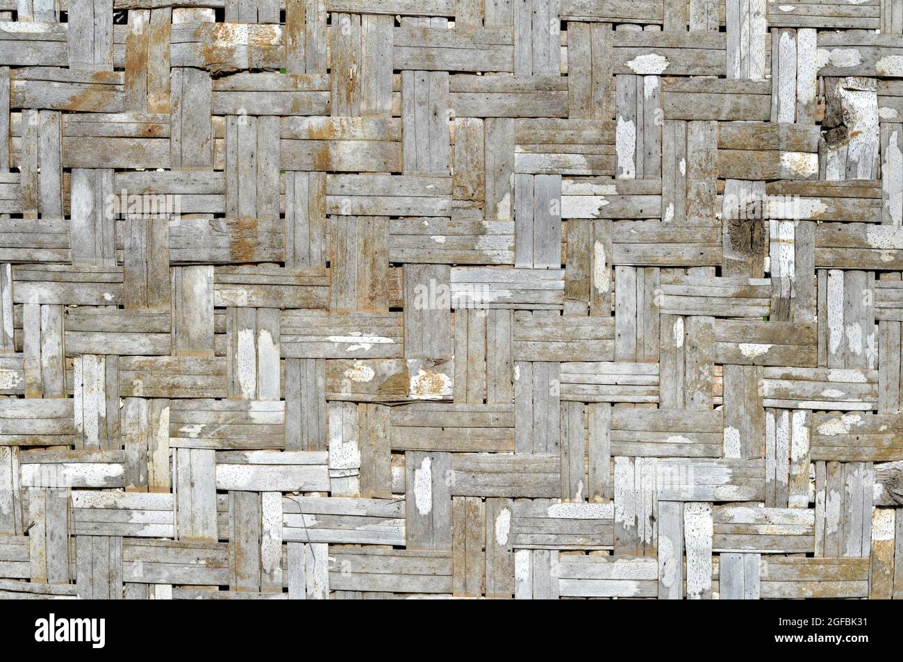 Old woven bamboo wall background texture Stock Photo - Alamy