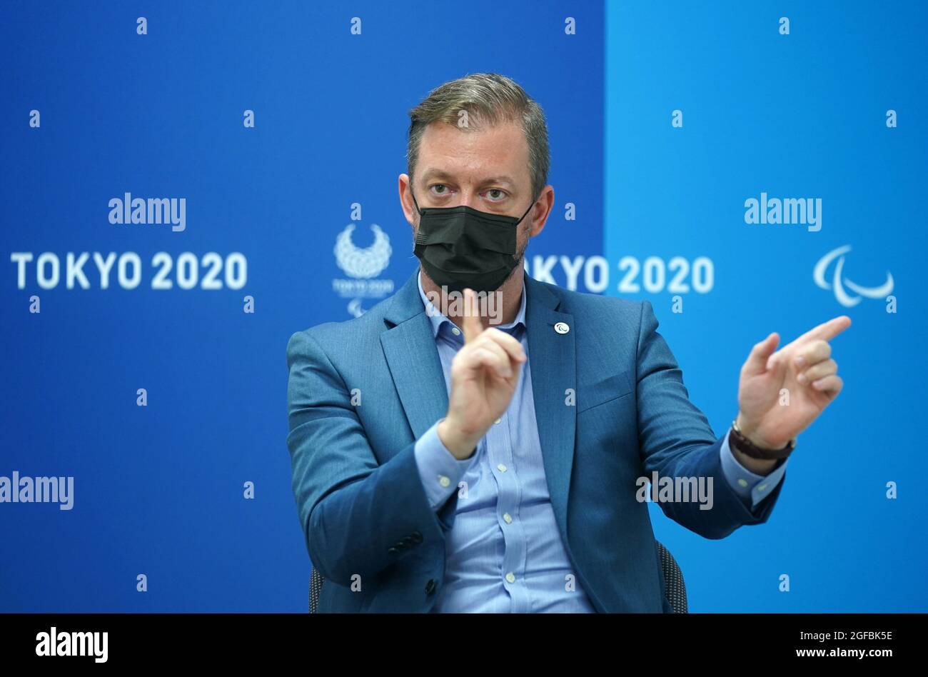Tokio, Japan. 24th Aug, 2021. Andrew Parsons, President of the ...