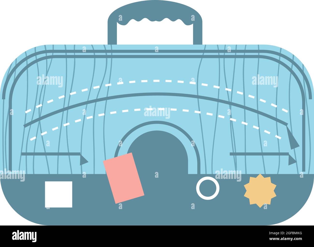 blue suitcase travel Stock Vector Image & Art - Alamy